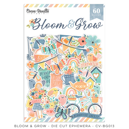 Bloom & Grow // Die Cut Ephemera // Cocoa Vanilla Studio ...