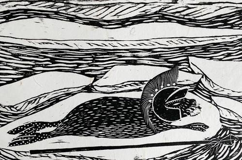 Fat Jumpy Seal Soldier (sunbathing on floating ice) | Michelle Fung 馮捲雪