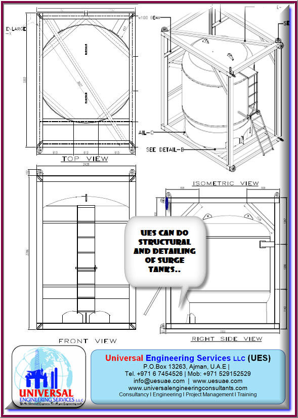 Structural and Detailing of Surge Tanks
