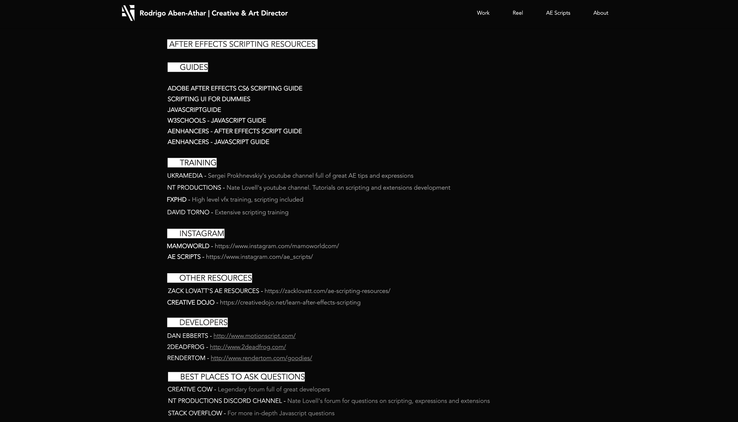 Scripting Tips | abenathar.com Scripting Tips | abenathar.com