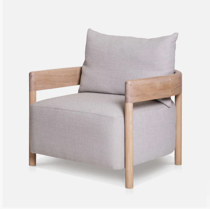 ROUND BACK ARMCHAIR TIMBER