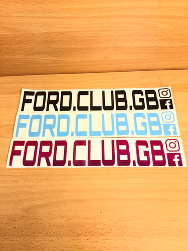 Ford club gb 🇬🇧 decals 30xcmsx 5Cms Approx external | Ford Club GB