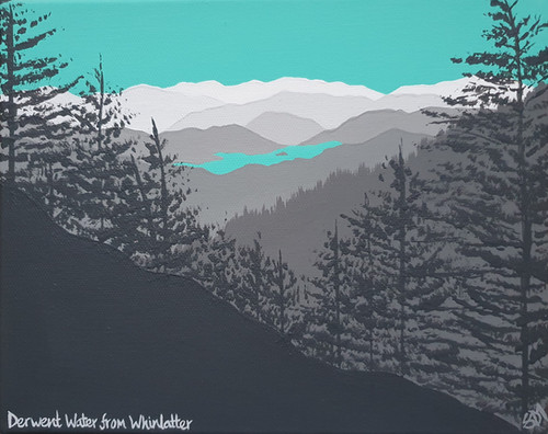 Derwent Water from Whinlatter | sammartinart