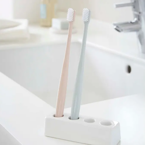 Yamazaki Home - Plain White Rectangular Ceramic Toothbrush Stand | NYC-2U