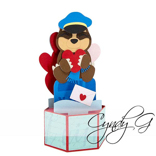 Valentine Sloth Pop Up Card SVG | Cyndy G SVG