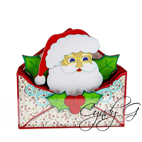 Santa Envelope Box Card SVG | Cyndy G SVG