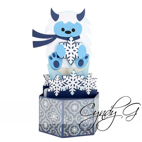 Yeti Pop Up Card SVG | Cyndy G SVG