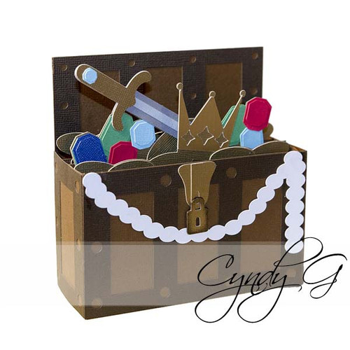 Treasure Chest Box Card SVG for birthdays and special occassions ...