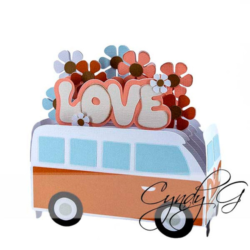 Love Bus Box Card SVG | Cyndy G SVG