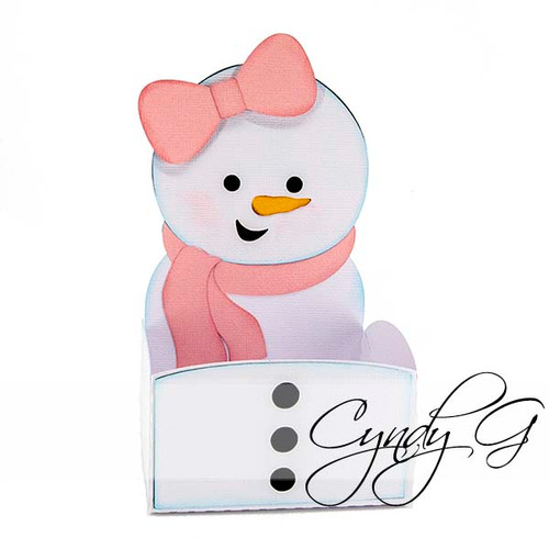 Snowgirl Belly Box SVG | Cyndy G SVG