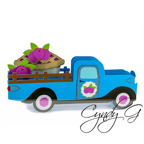 Raspberry Truck Box Card SVG | Cyndy G SVG