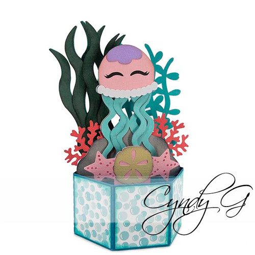 Jellyfish Pop Up Card SVG | Cyndy G SVG