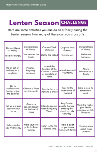 Lenten Challenge 2024 | Mitzi Moore Catholic