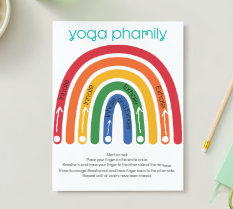 Rainbow Breathing Printable | Yoga Phamily
