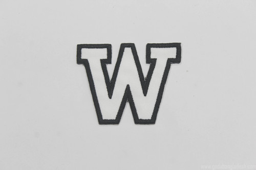 'W' Lettering (Iron on Patch) | godabangladesh