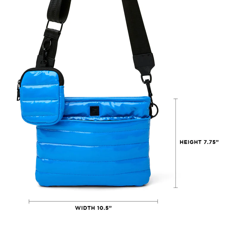 DOWNTOWN CROSSBODY -HAMPTON BLUE PATENT | Swag Surplus