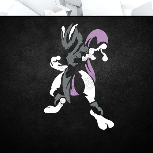 PKM - Mewtwo Armored Vinyl Decal | Funmono Designs