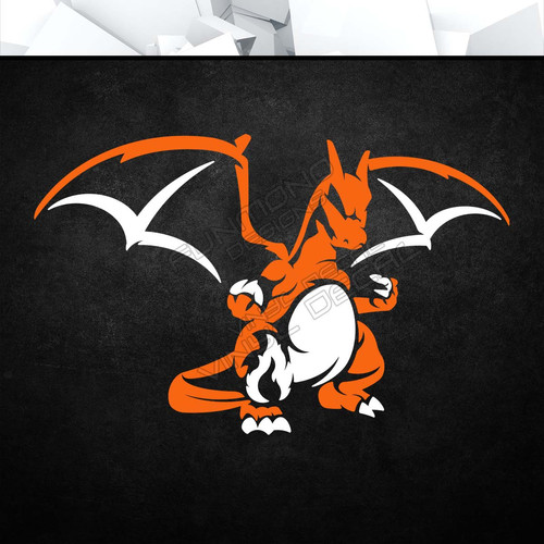 PKM - Charizard Vinyl Decal | Funmono Designs
