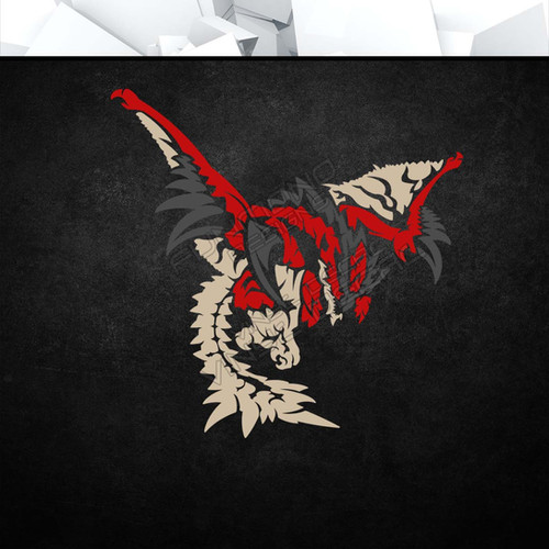 MSH - Rathalos Vinyl Decal | Funmono Designs