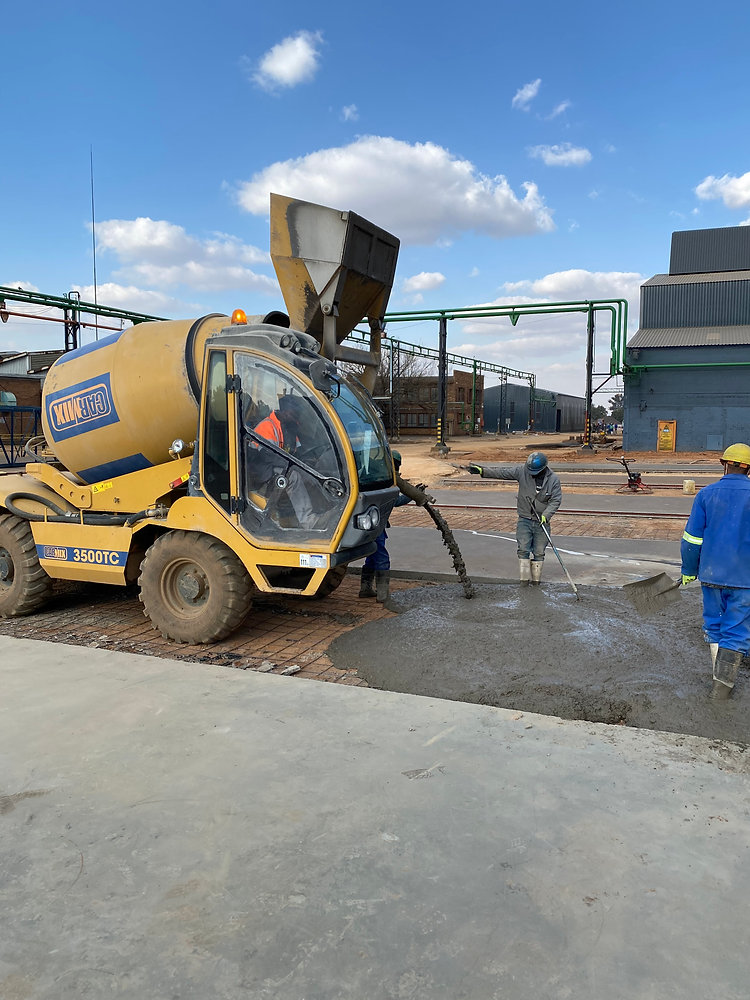 Remote concrete for Warehouses and sheds
