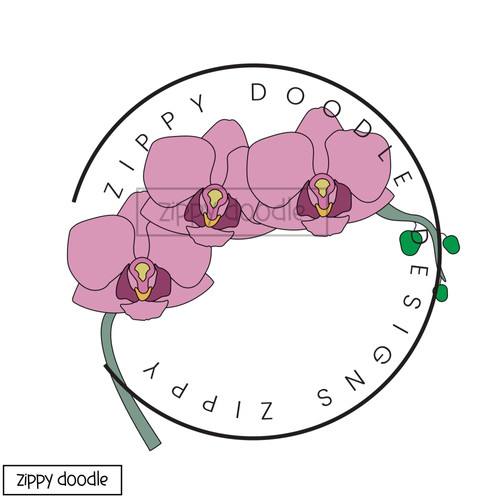 Orchid Appliqué Pattern - Download | Zippy Doodle