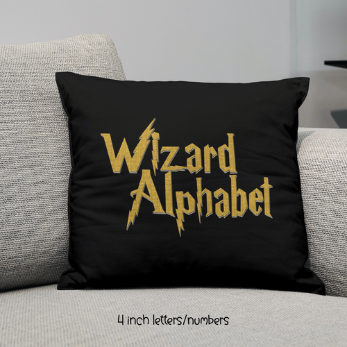 4 Inch Wizard Style Letters and Numbers - Appliqué Templates | Zippy Doodle