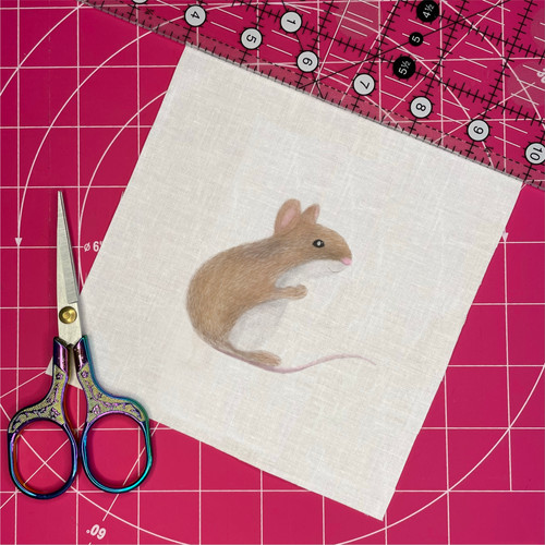 Mouse 6"Fabric Square | Zippy Doodle