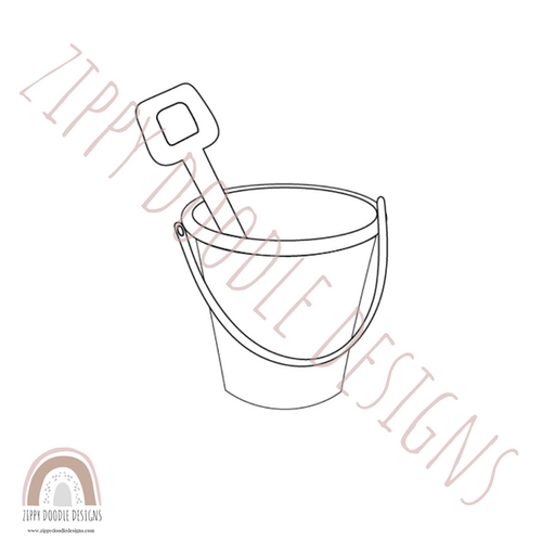 Bucket & Spade Appliqué Pattern - Download | Zippy Doodle