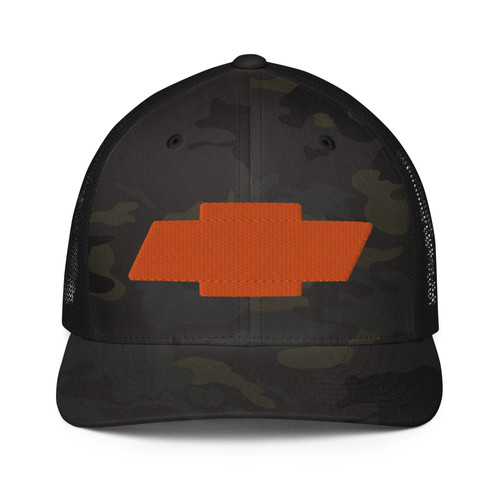 Shotgun Shane Orange Logo Closed-back trucker cap | Shotgun Shane