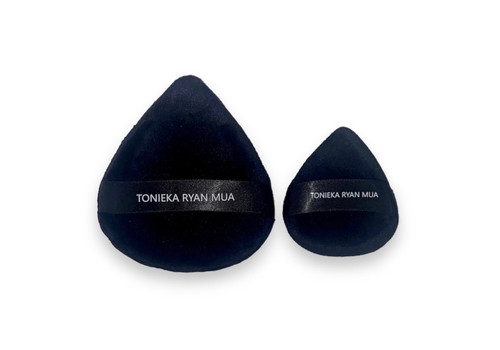 NEW EDITION Velvet Powder Puffs Full size and Mini duo | Tonieka Ryan Mua