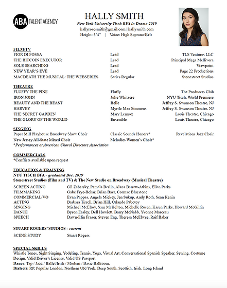 RESUME | Hally Smith