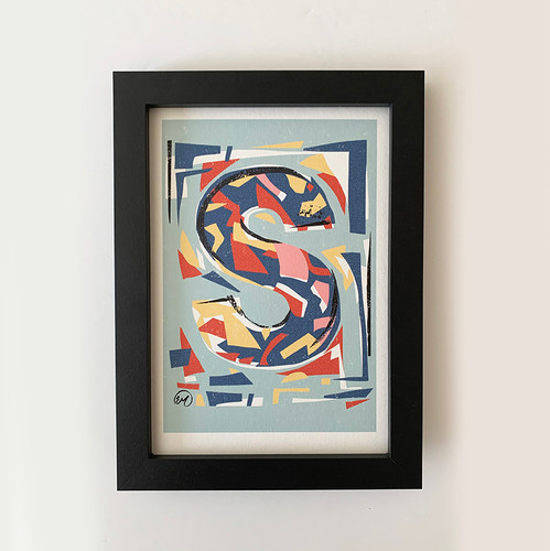 Letter "S" Alphabet Print | Elizabeth Marti
