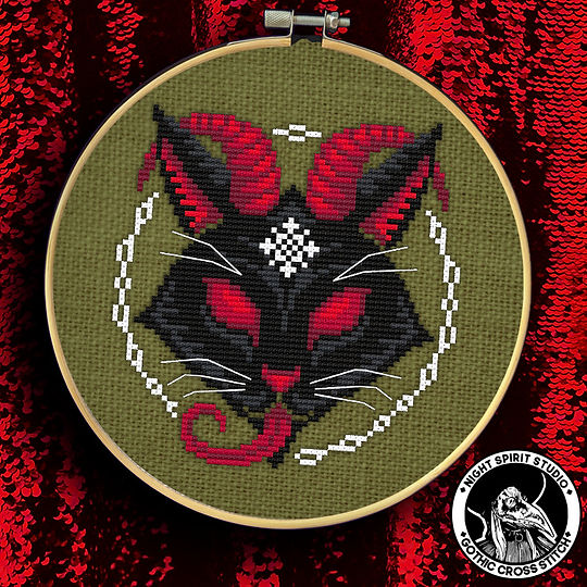 goth cross stitch patterns
