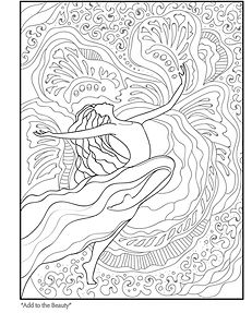 coloring book dancers