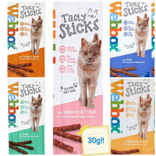 Webbox Cat Sticks 6pcs | Animal Kingdom