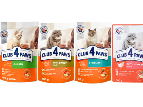 Club 4 Paws Cat Pouch 100g | Animal Kingdom