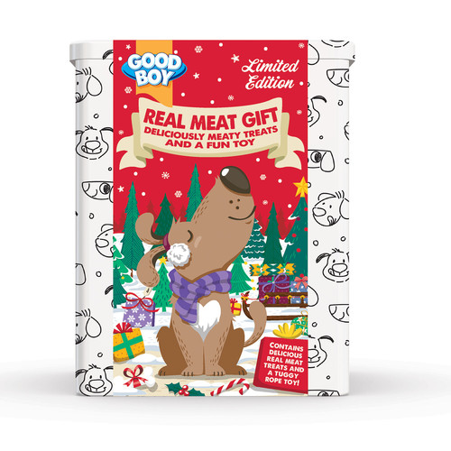 Good Boy Dog Box With Treats & Toy | Animal Kingdom