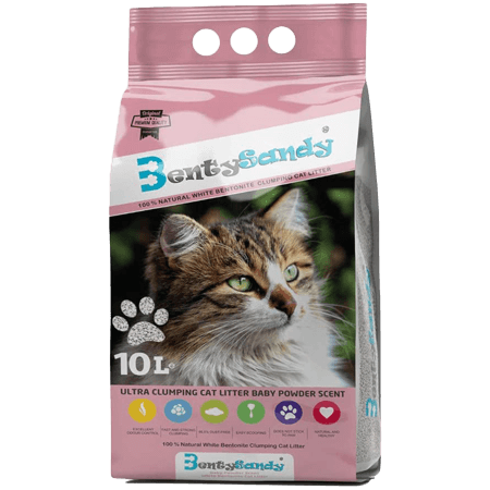 Benty Sandy Cat Litter Baby Powder Scent 20L | Animal Kingdom