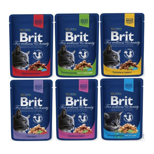 Brit Premium Cat Pouches 100g | Animal Kingdom