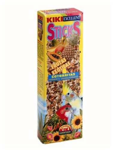 Kiki Parakeet Sticks Exotic Fruit 2pcs | Animal Kingdom