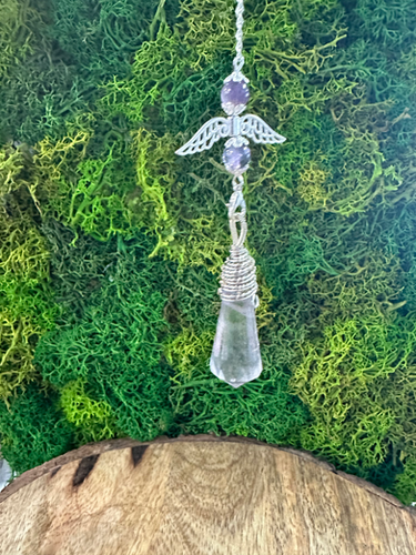 Pendulum- Clear Quartz | Sassy Clover