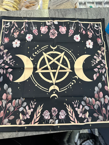 Flower Pentacle Triple Moon Cloth | Sassy Clover
