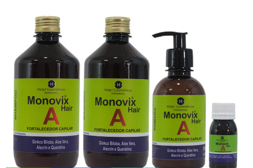 Monovix a treatment for hair to grow faster Professional Kit | Leila Brazil