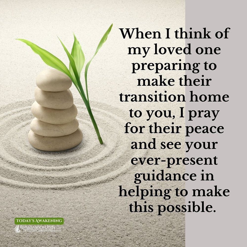 The Transition Home - Prayer for 3/11/23