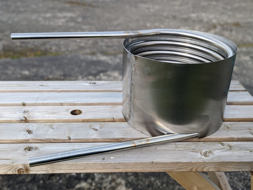 25.4mm tube (1") heater coil with fireguard | Firetree Metalworks