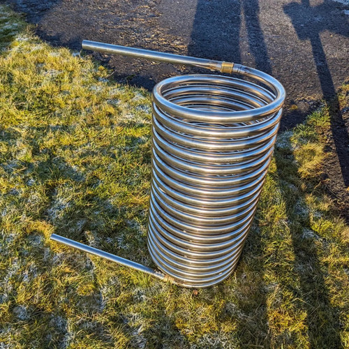 Tall and narrow mega coil. Heat water without electricity | Firetree ...