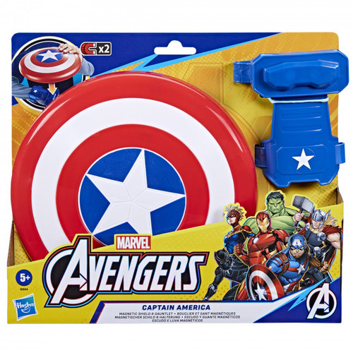 Marvel Avengers Captain America: Magnetic Shield and Gauntlet Toy ...