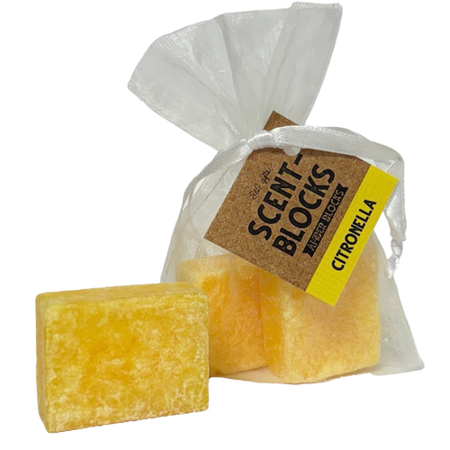 Scent blocks in organza Citronella | soapandgifts