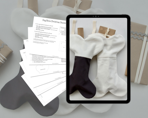 Dog Bone Christmas Stocking PDF Sewing Pattern & Instructions | The ...