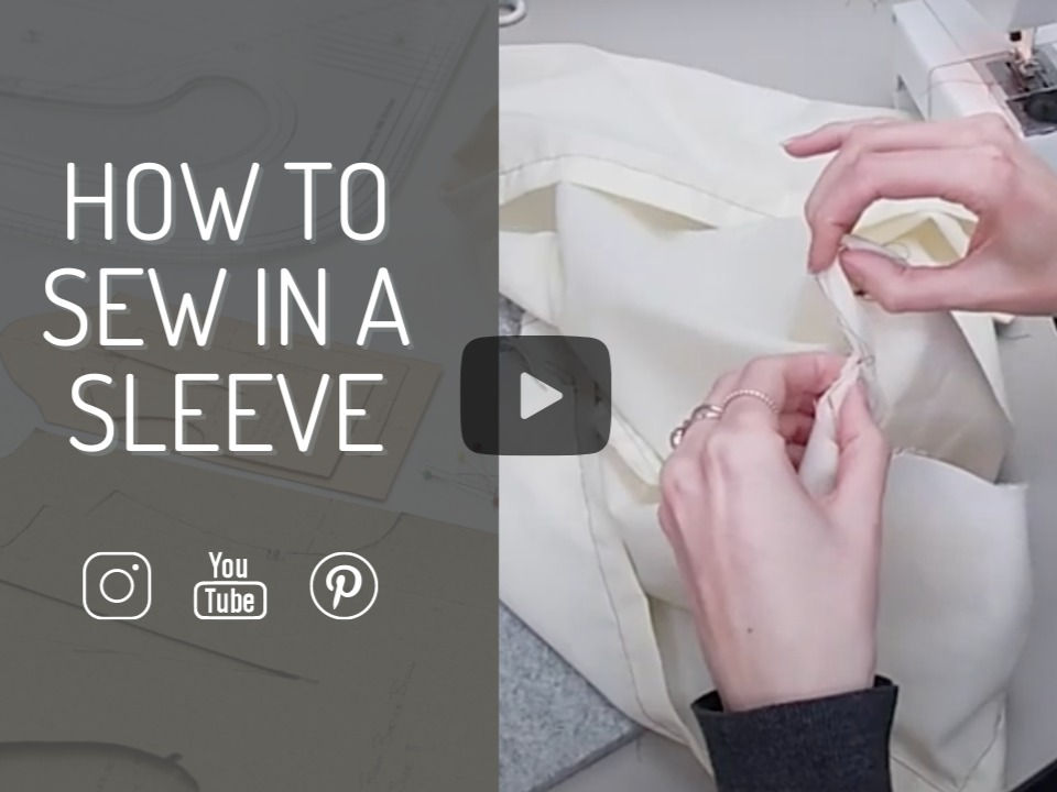 5 top tips for sewing in a set-in sleeve & my easy method